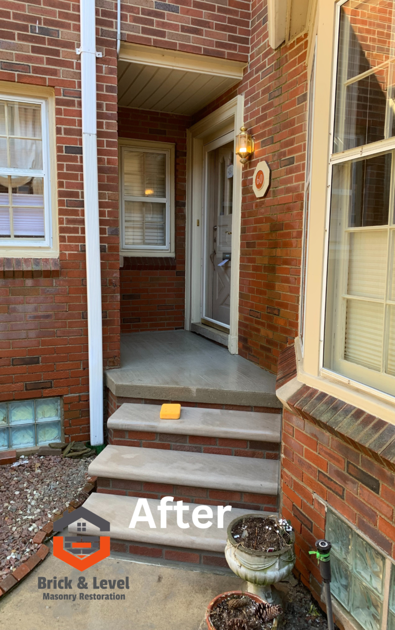 Brick Porch Repair | Brick and Level Masonry Restoration