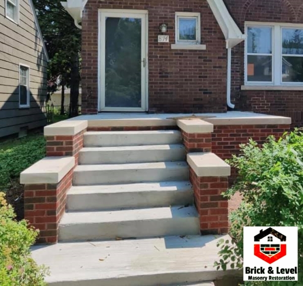 Small Brick Porch Ideas For Your Michigan Home - Brick & Level Masonry